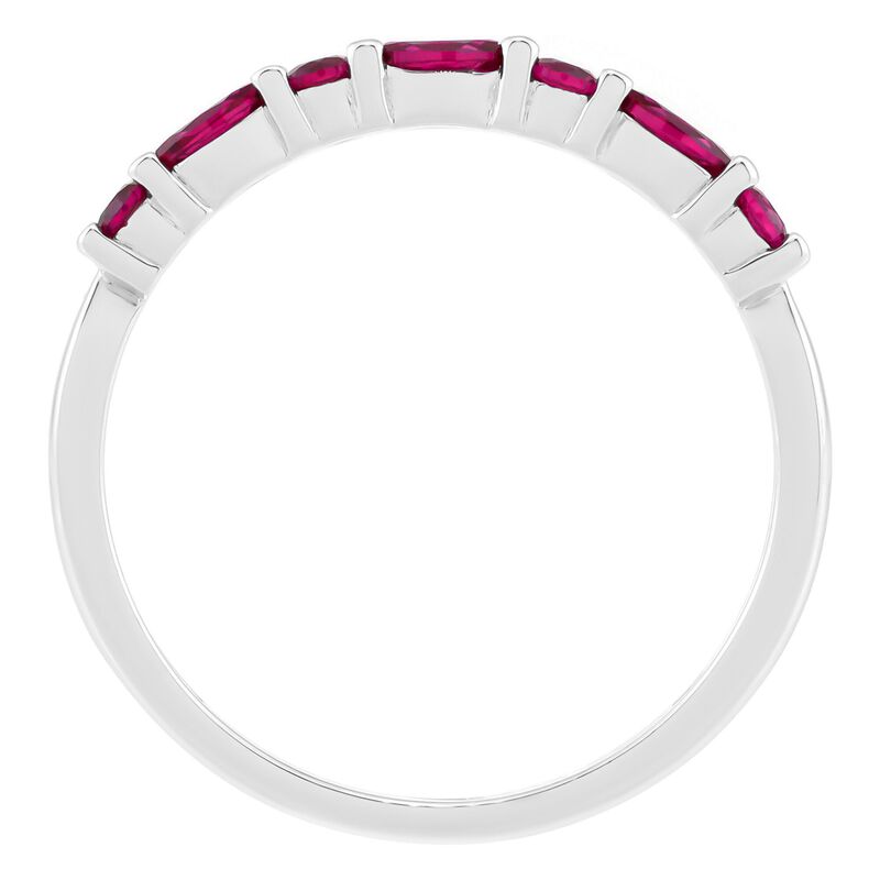 Lab-Created Gemstone Stack Ring in Sterling Silver