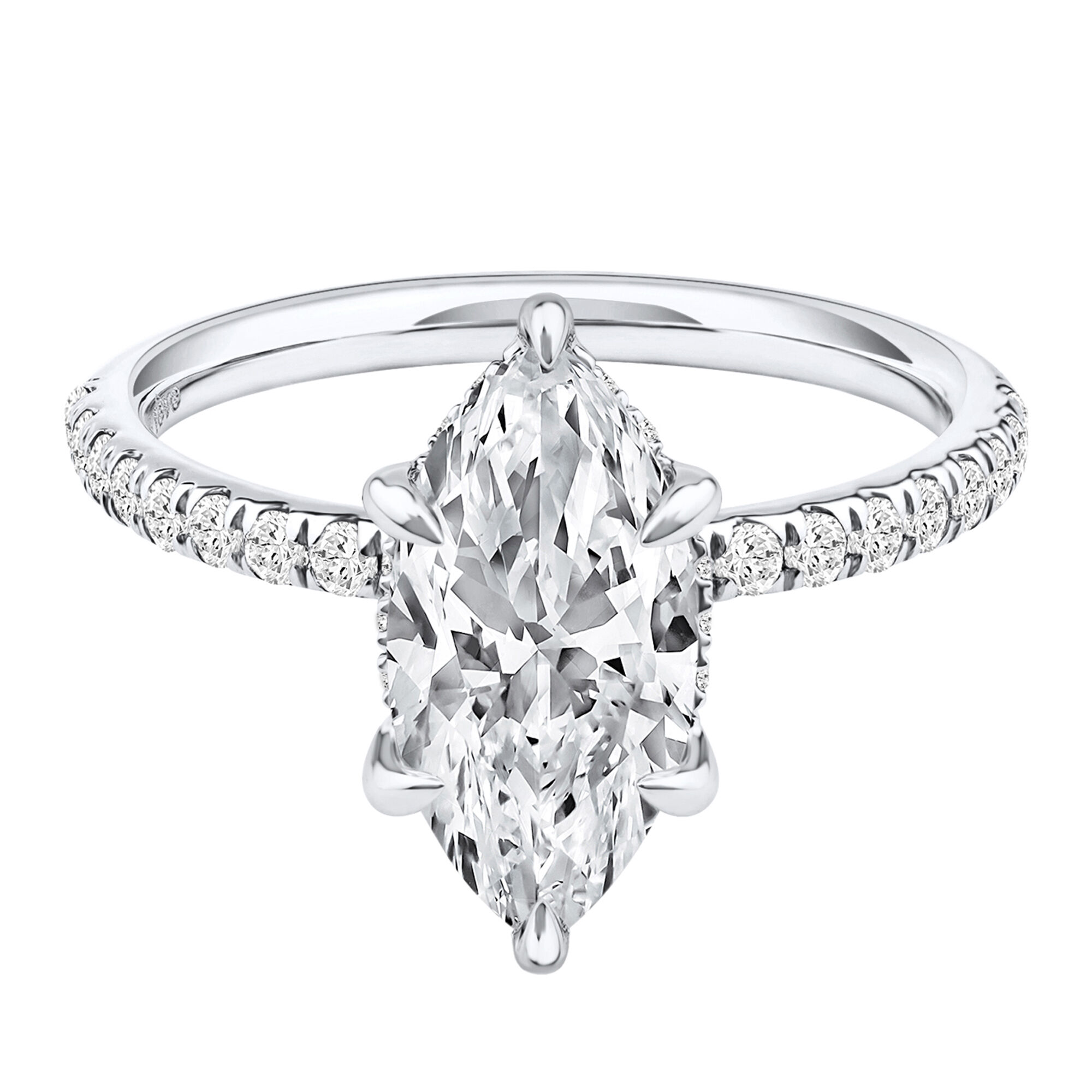 rêve Palmer Lab Grown Diamond Marquise Engagement Ring