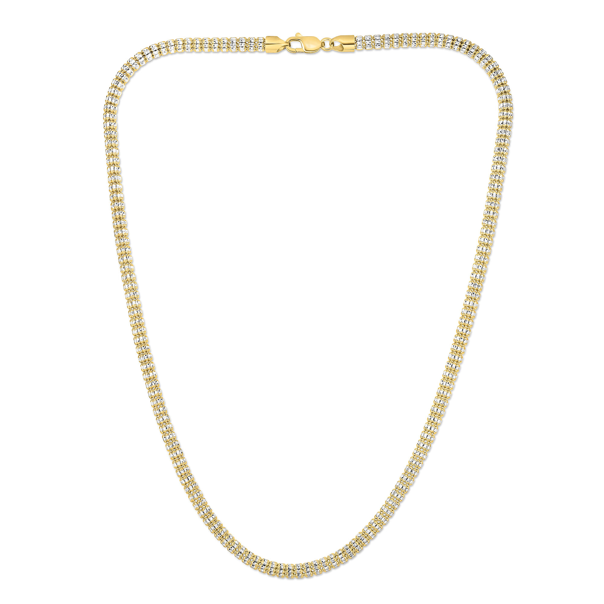 Iced Chain in 10K Yellow Gold, 4.25MM, 22"