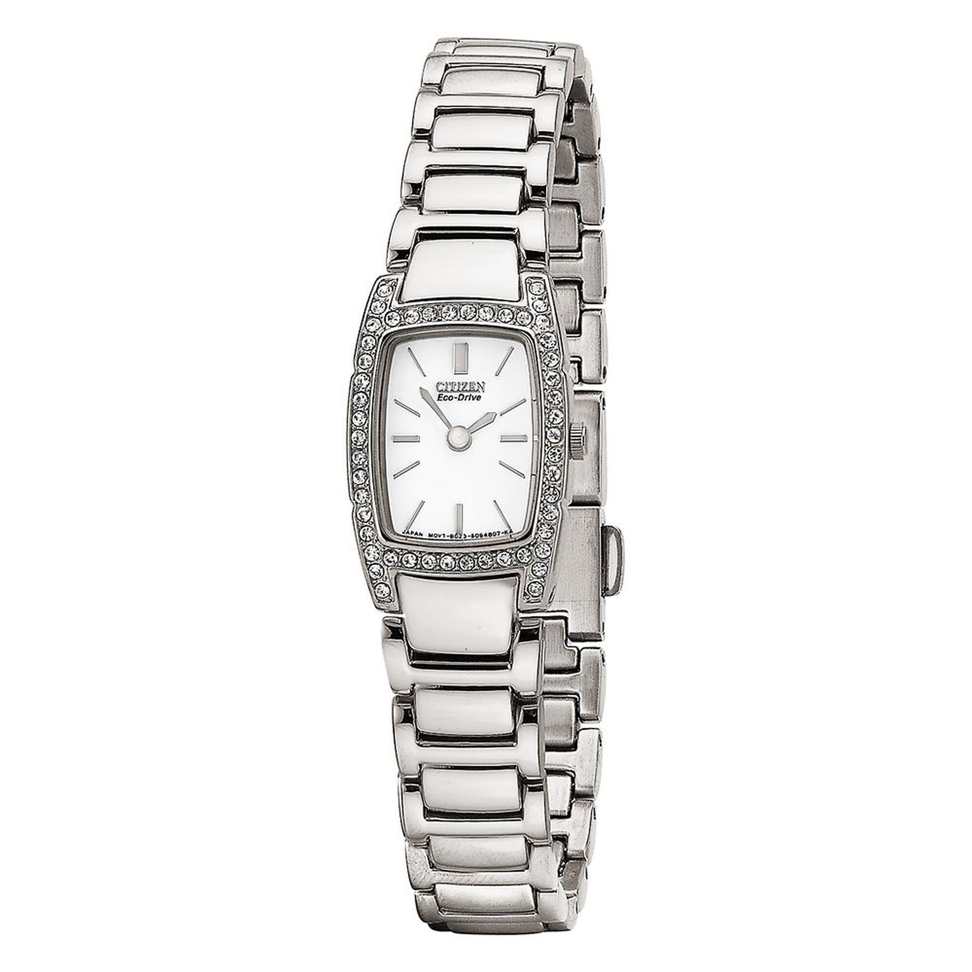 Citizen Crystal Women’s Watch Set in Stainless Steel