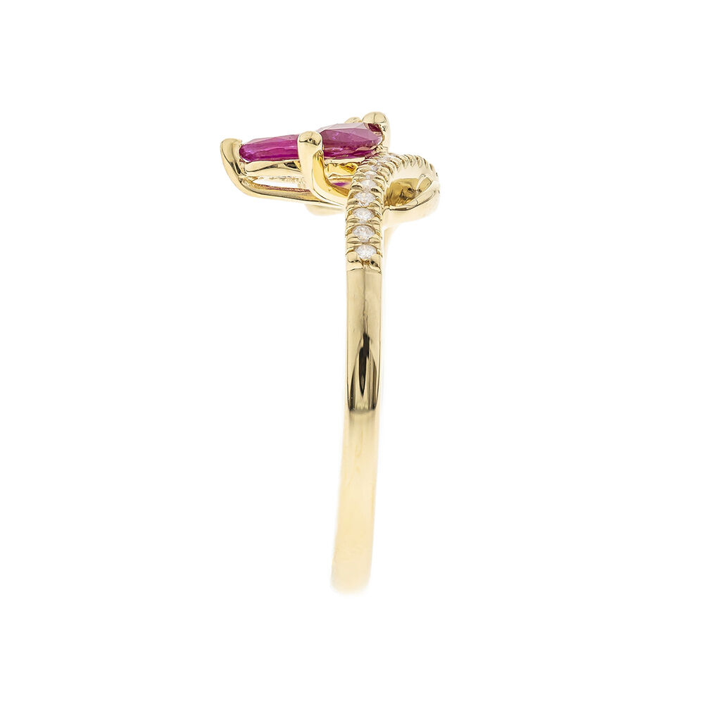 Children’s 10k Yellow Gold Ruby Ring Band - munimoro.gob.pe