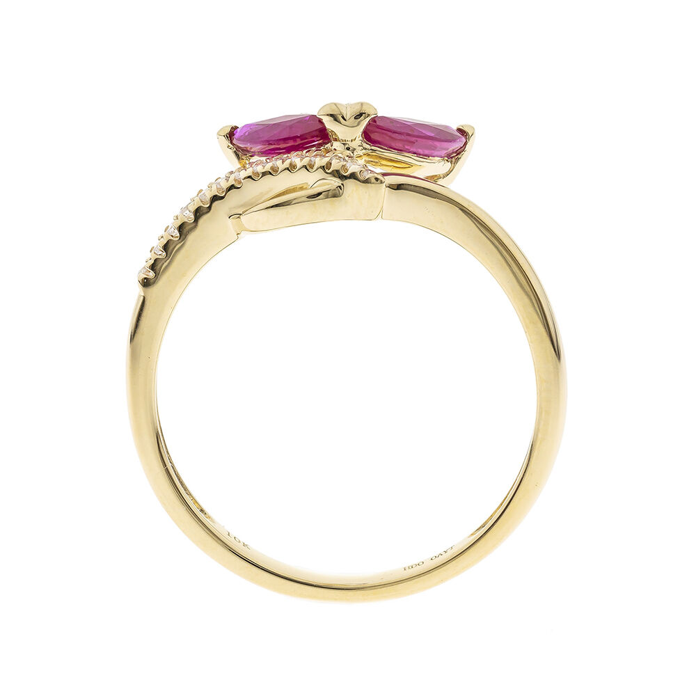 Children’s 10k Yellow Gold Ruby Ring Band - munimoro.gob.pe
