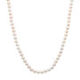White Freshwater Cultured Pearl Strand Necklace in Sterling Silver, 8mm ...