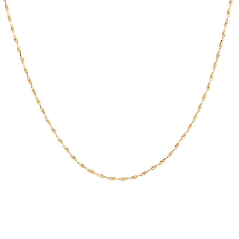 Diamond-Cut Twist Chain in 14K Yellow Gold