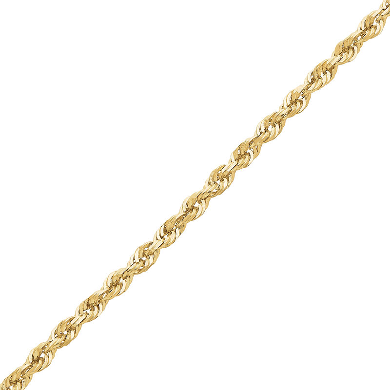 Solid Glitter Rope Chain in 14K Gold | Helzberg Diamonds