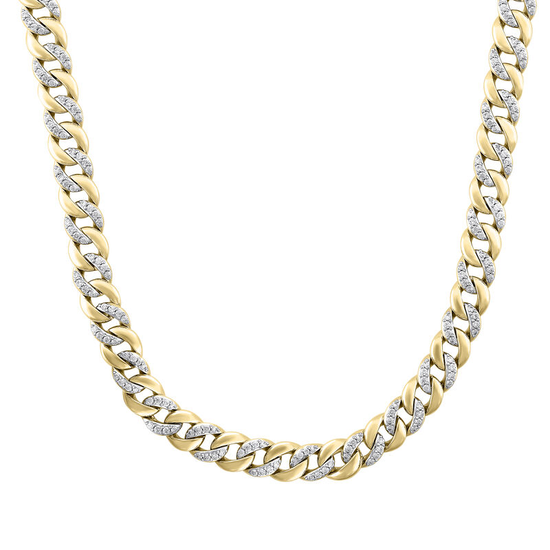 Lab Grown Diamond Solid Cuban Chain, 6.5MM, 22" (4 ct. tw.)