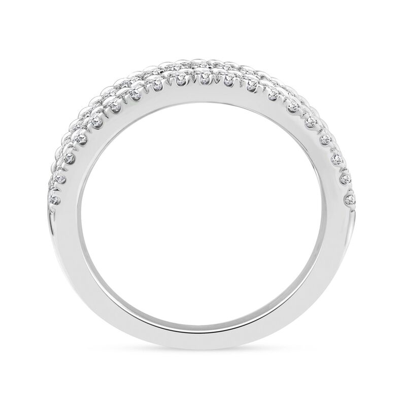 Diamond Multi-Row Band in 14K White Gold (1/2 ct. tw.)