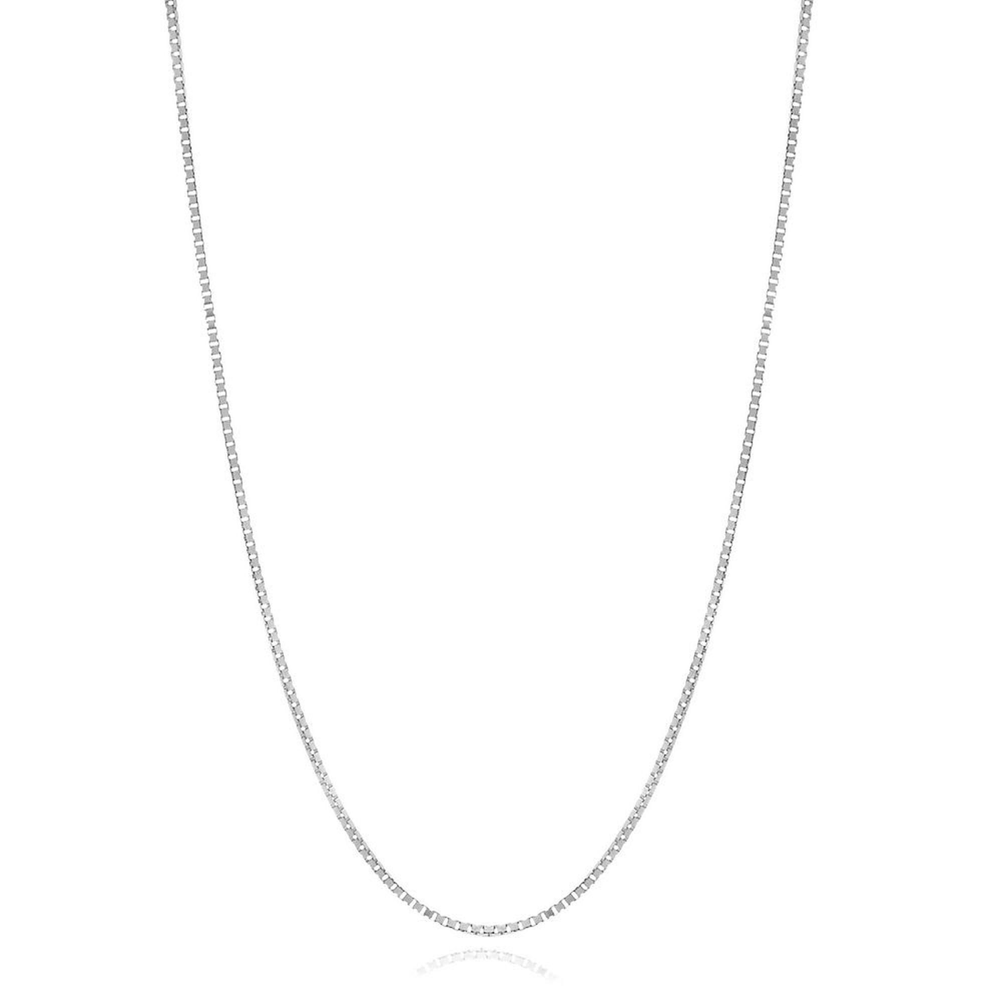 Adjustable Box Chain in Sterling Silver, 22" | Helzberg Diamonds