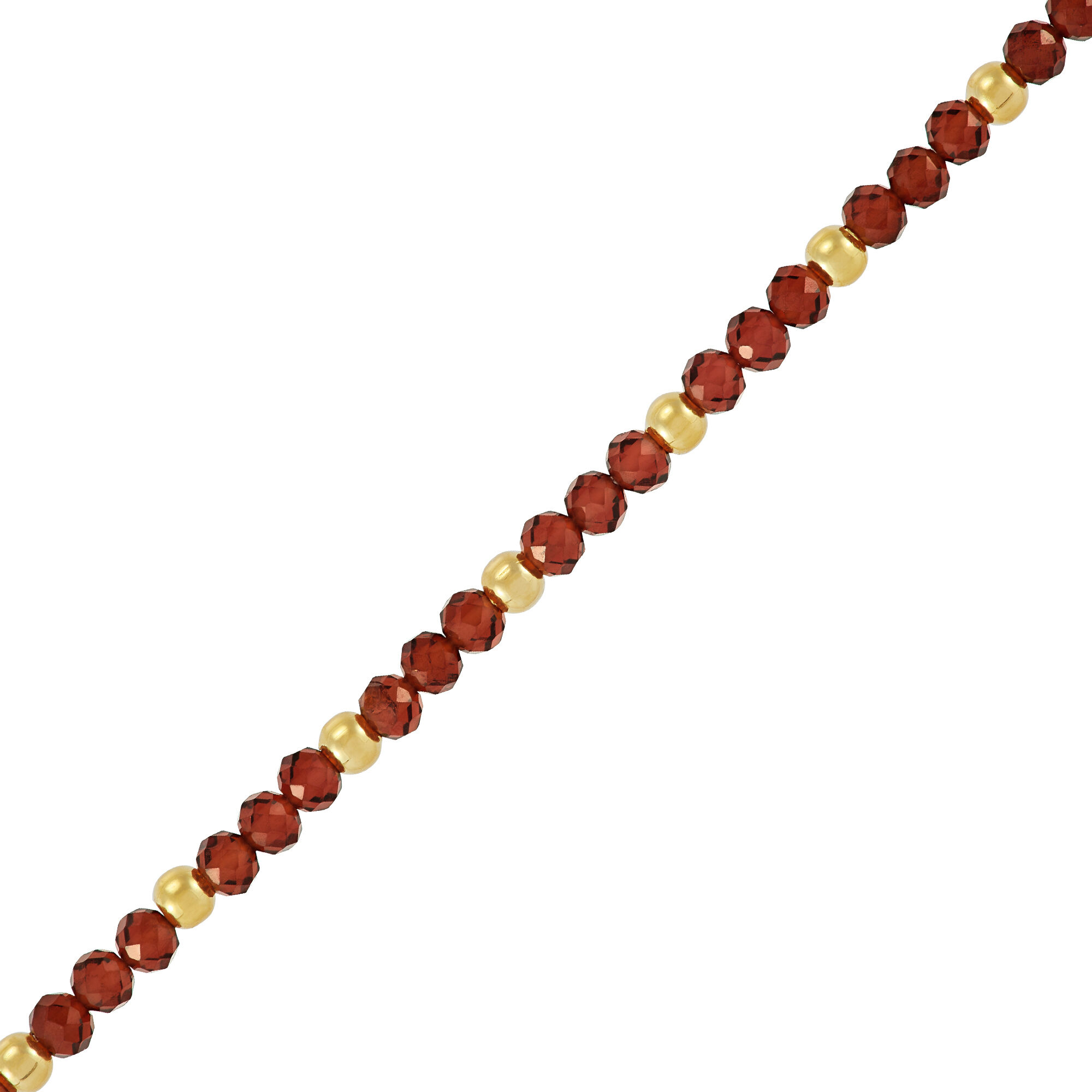 Scout & Lark Beaded Gemstone Necklace in Vermeil