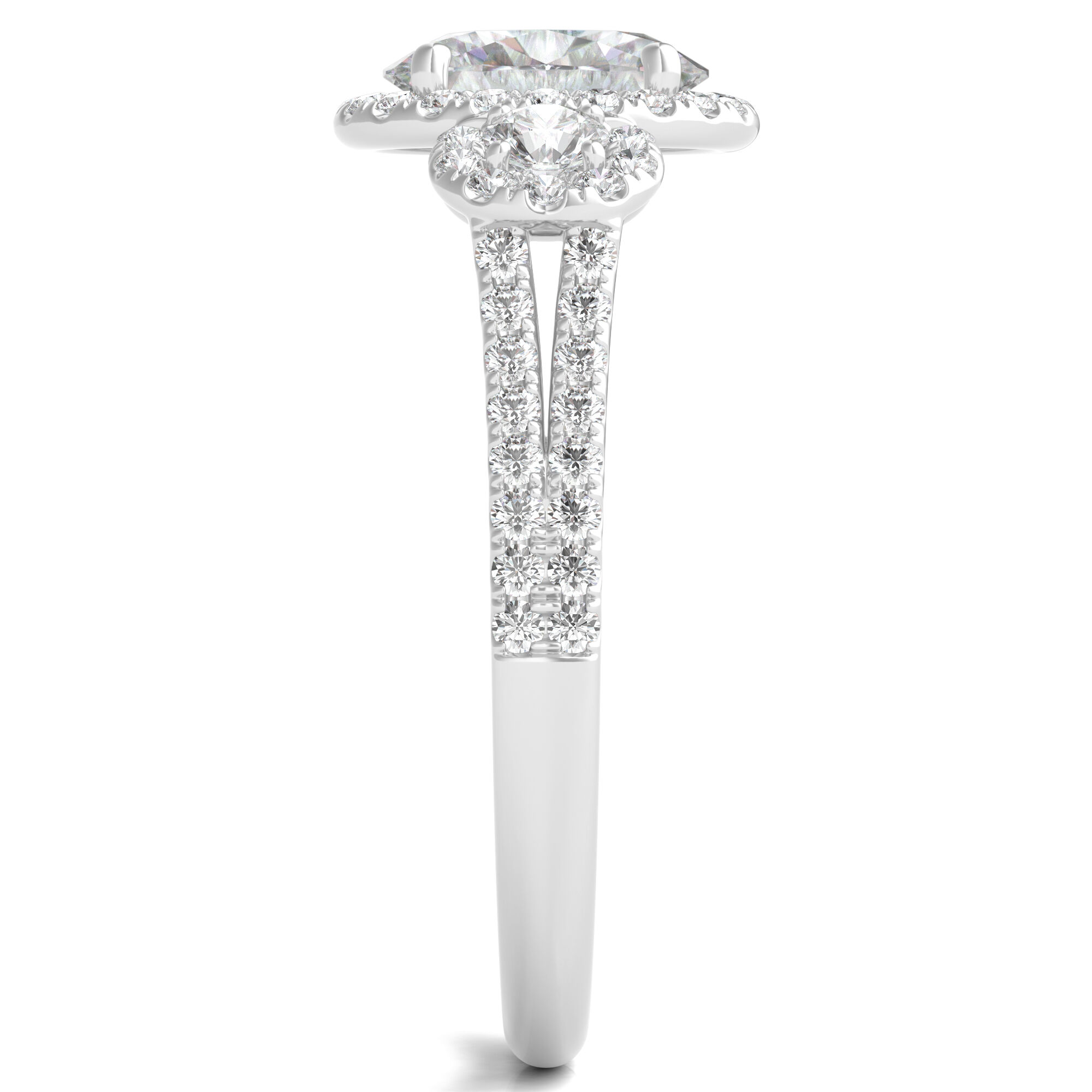 Helzberg Lab Grown Diamonds Lab Grown Diamond Oval-Shaped Engagement Ring