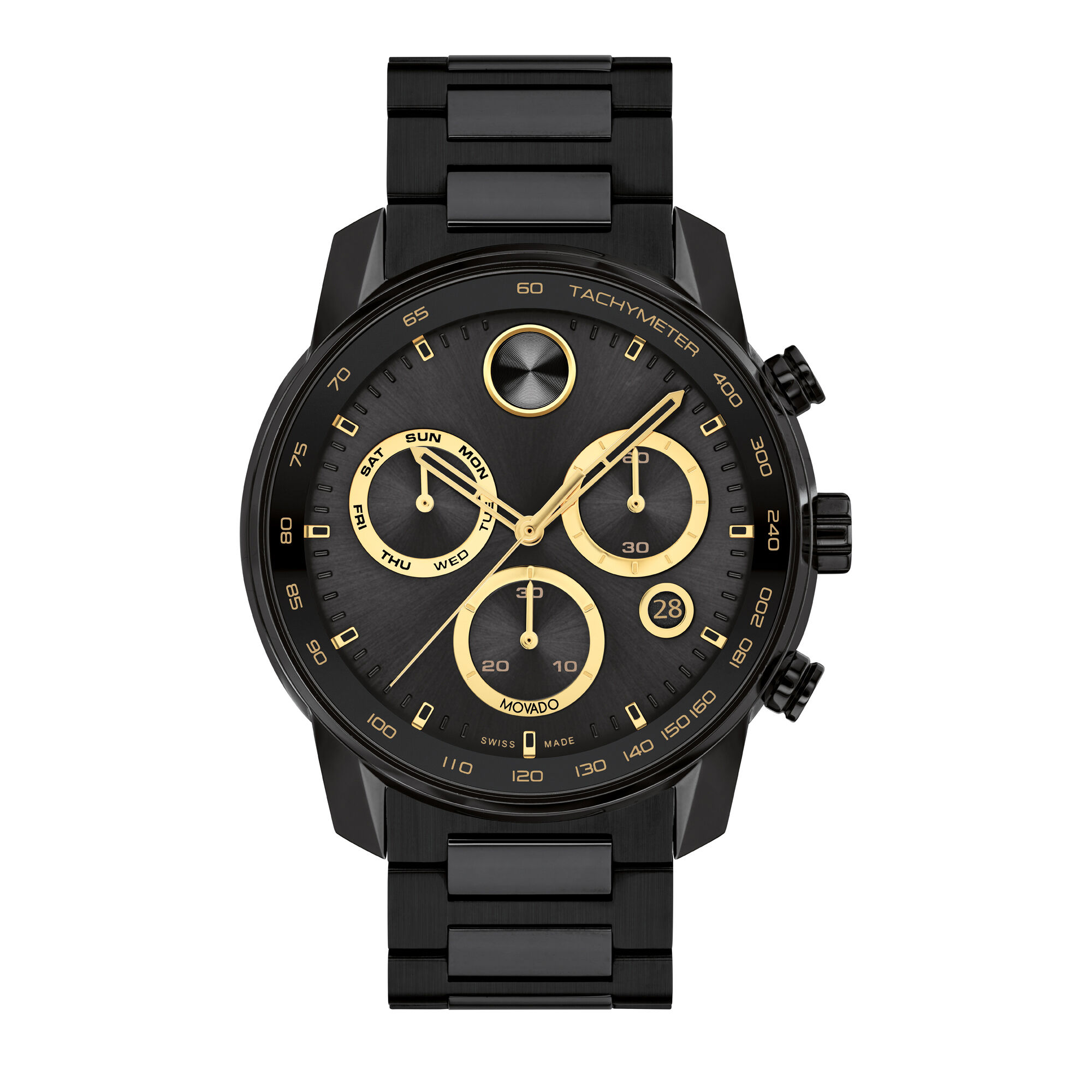 Movado® BOLD Verso Men’s Watch in Black Stainless Steel