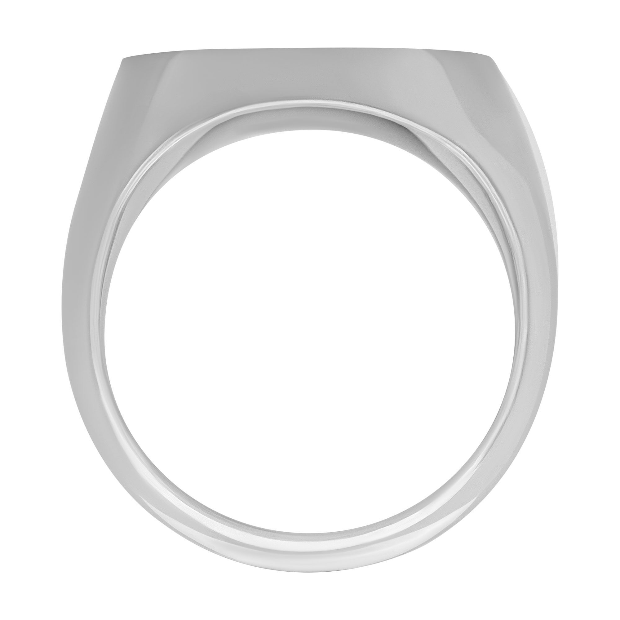 Lashbrook® Villanova Signet Ring in 14K White and Yellow Gold