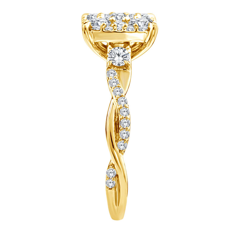 Diamond Composite Engagement Ring in 10K Yellow Gold (1 1/4 ct. tw.)