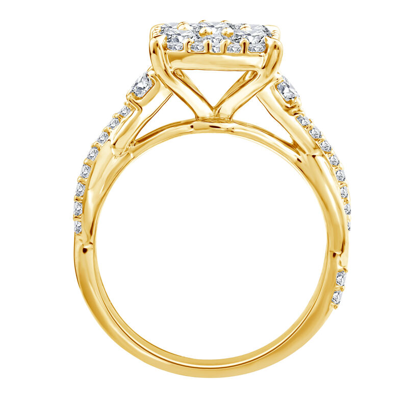 Diamond Composite Engagement Ring in 10K Yellow Gold (1 1/4 ct. tw.)
