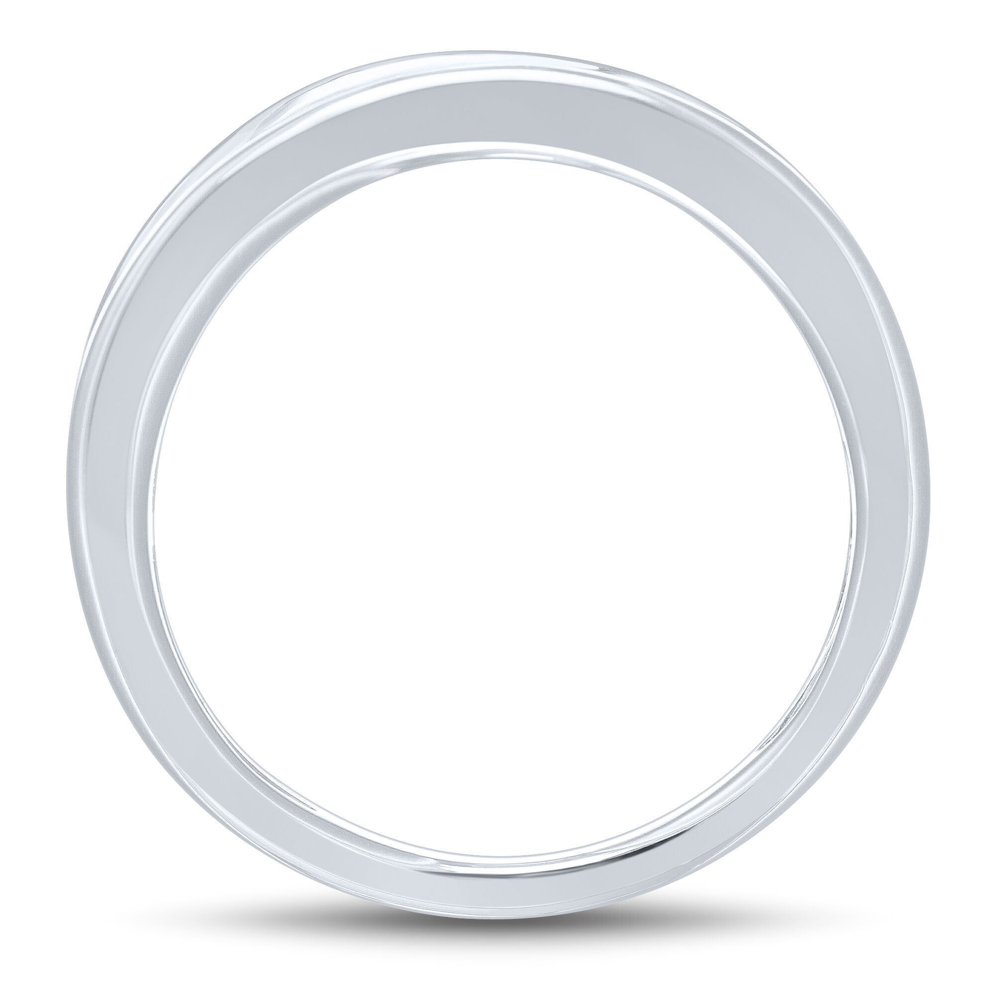 Princess-Cut Diamond Double Row Band in 10K Gold