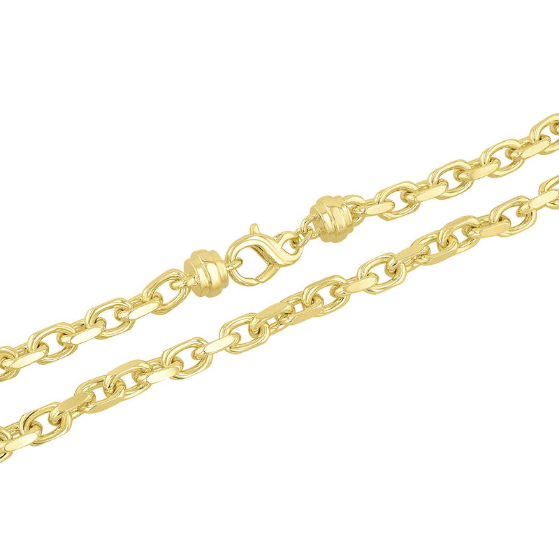 Wilkes & Forge Men's Anchor Chain in Vermeil, 6MM, 20"
