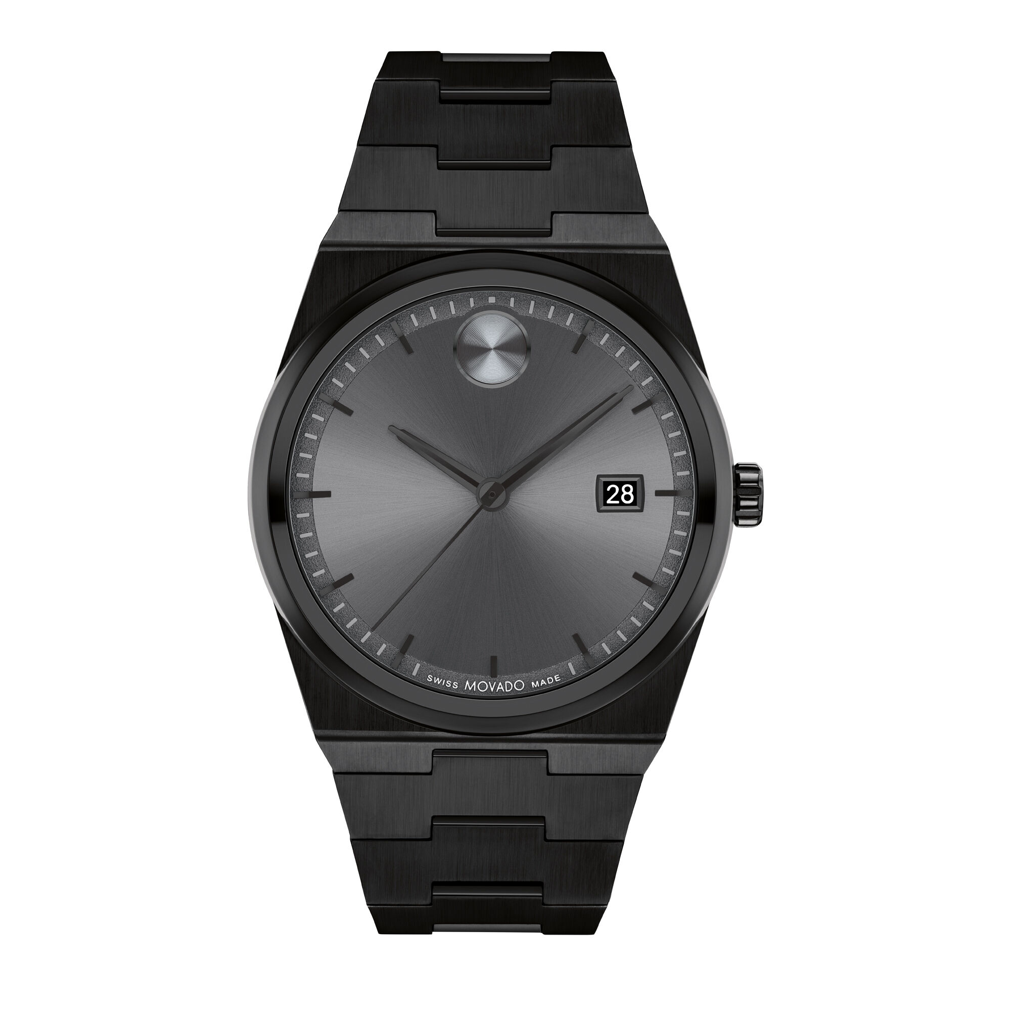 Movado® Men's Quest Watch in Black Ion-Plated Stainless Steel, 40MM