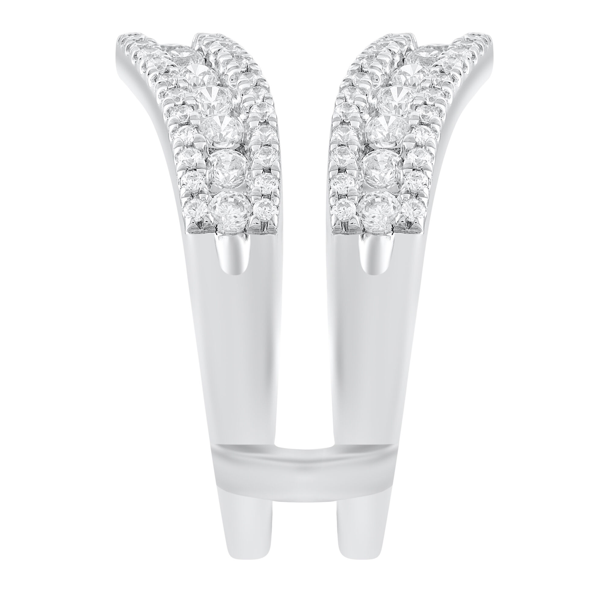 Diamond Contour Ring Insert in 14K White Gold (1 ct. tw.)