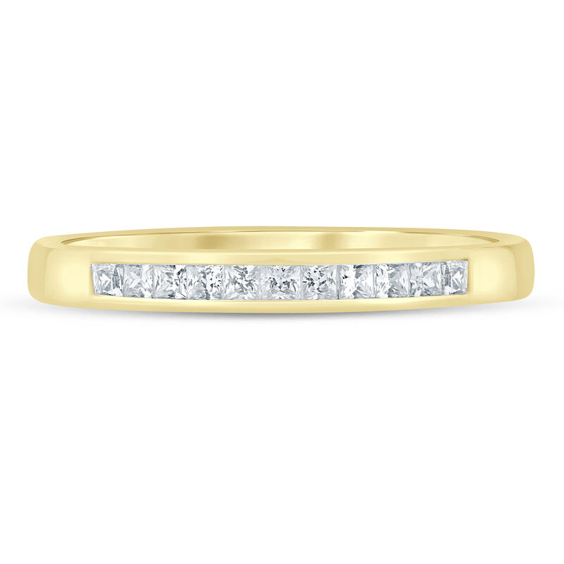 Princess-Cut Diamond Channel-Set Band in 14K Gold