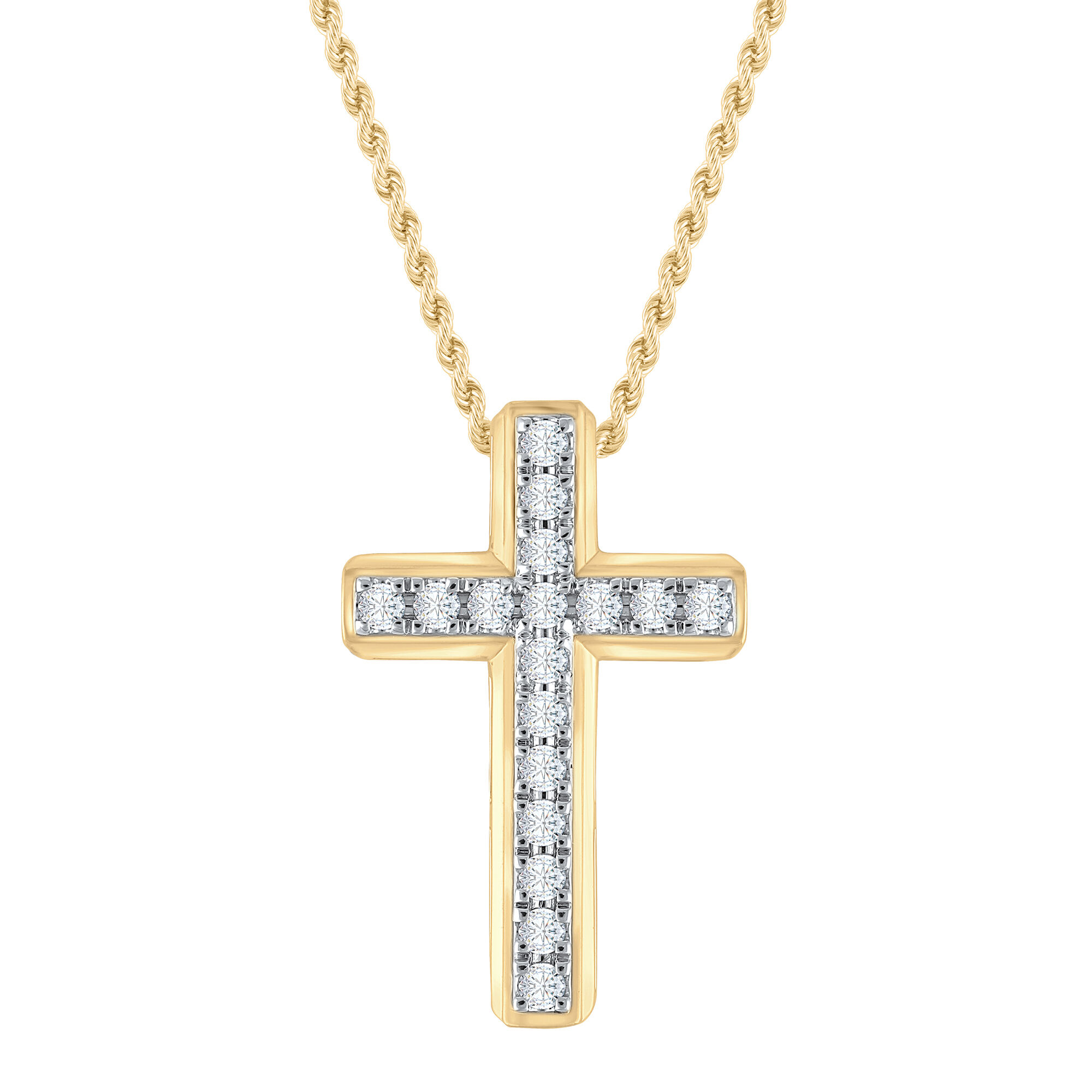 Lab Grown Diamond Cross Pendant