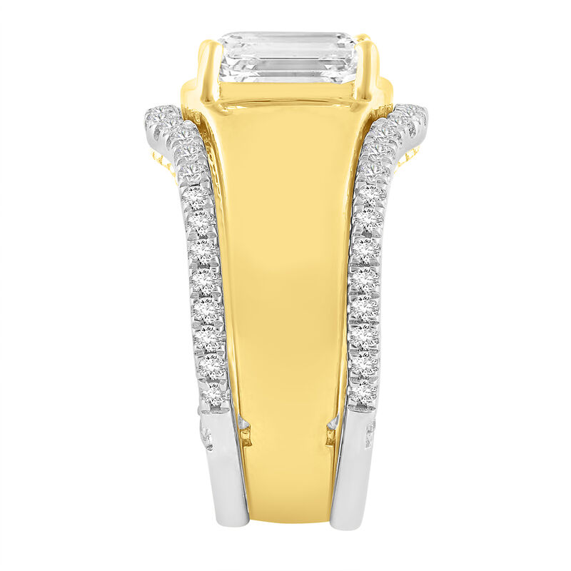 Bellissima Zeta Lab Grown Diamond Emerald-Cut Bridal Set