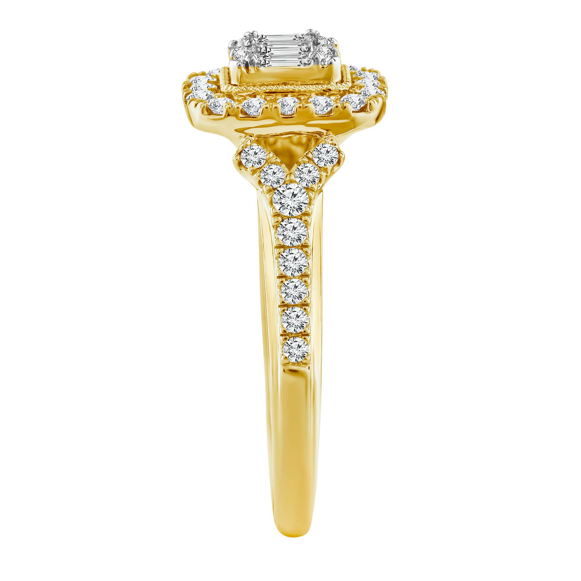 Diamond Composite Engagement Ring in 14K Yellow Gold (5/8 ct. tw.)