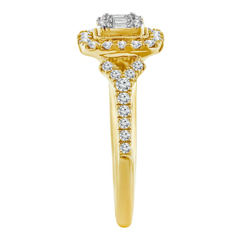 Diamond Composite Engagement Ring in 14K Yellow Gold (5/8 ct. tw.)