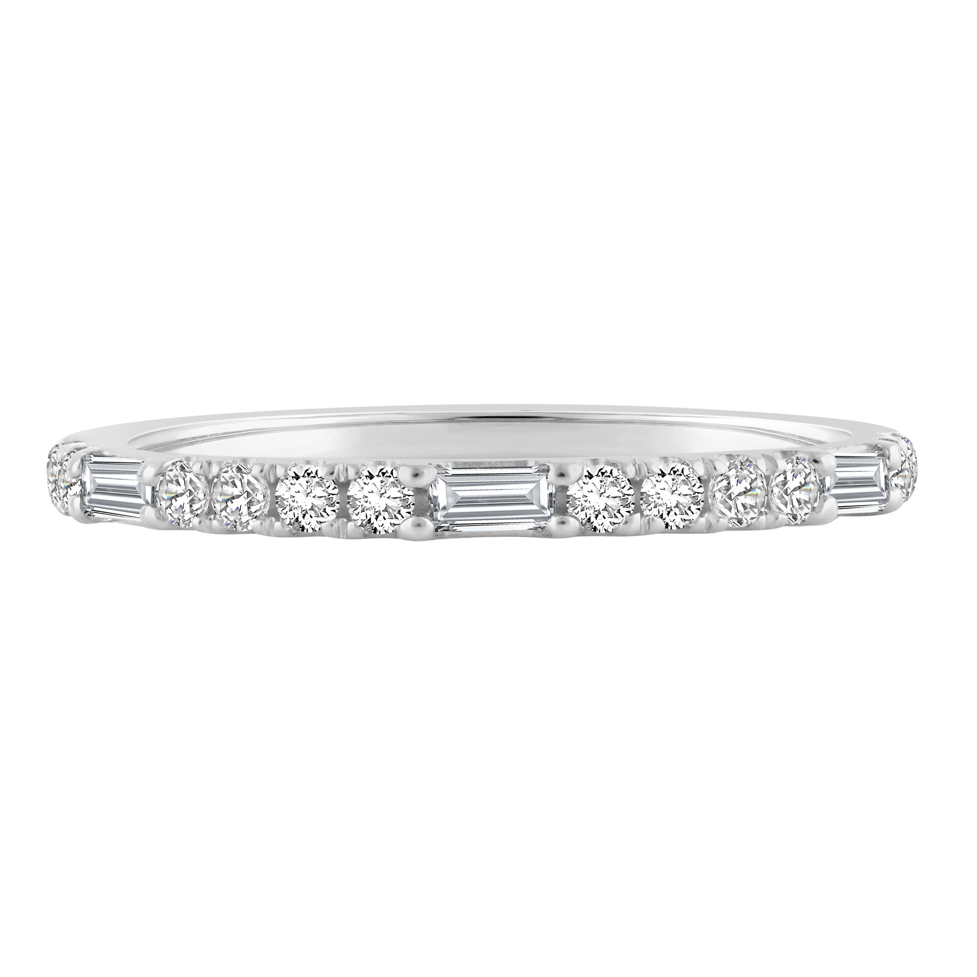 Helzberg Lab Grown Diamonds Stack Band in 10K Gold