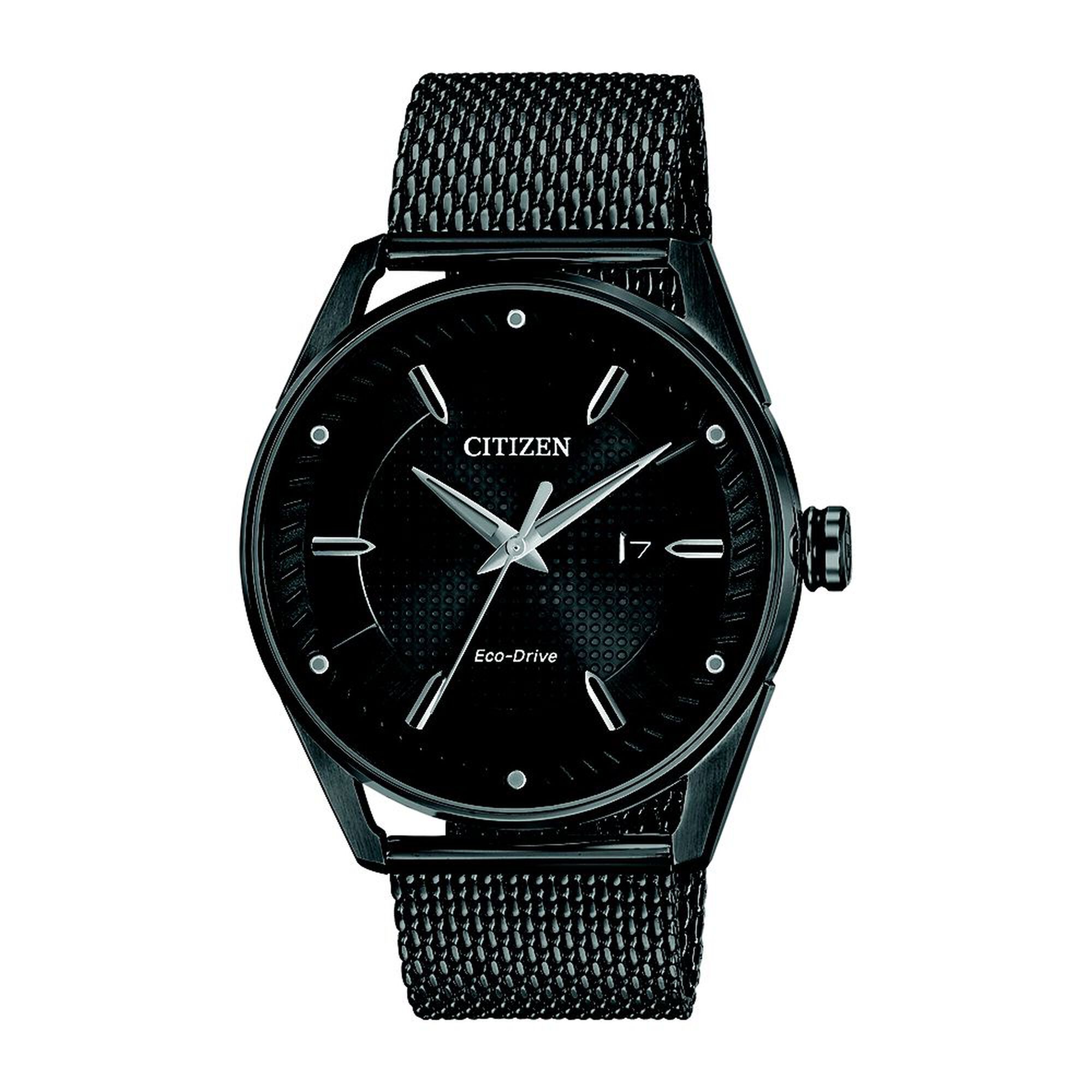 Citizen Mesh Men’s Watch in Black Ion-Plated Stainless Steel