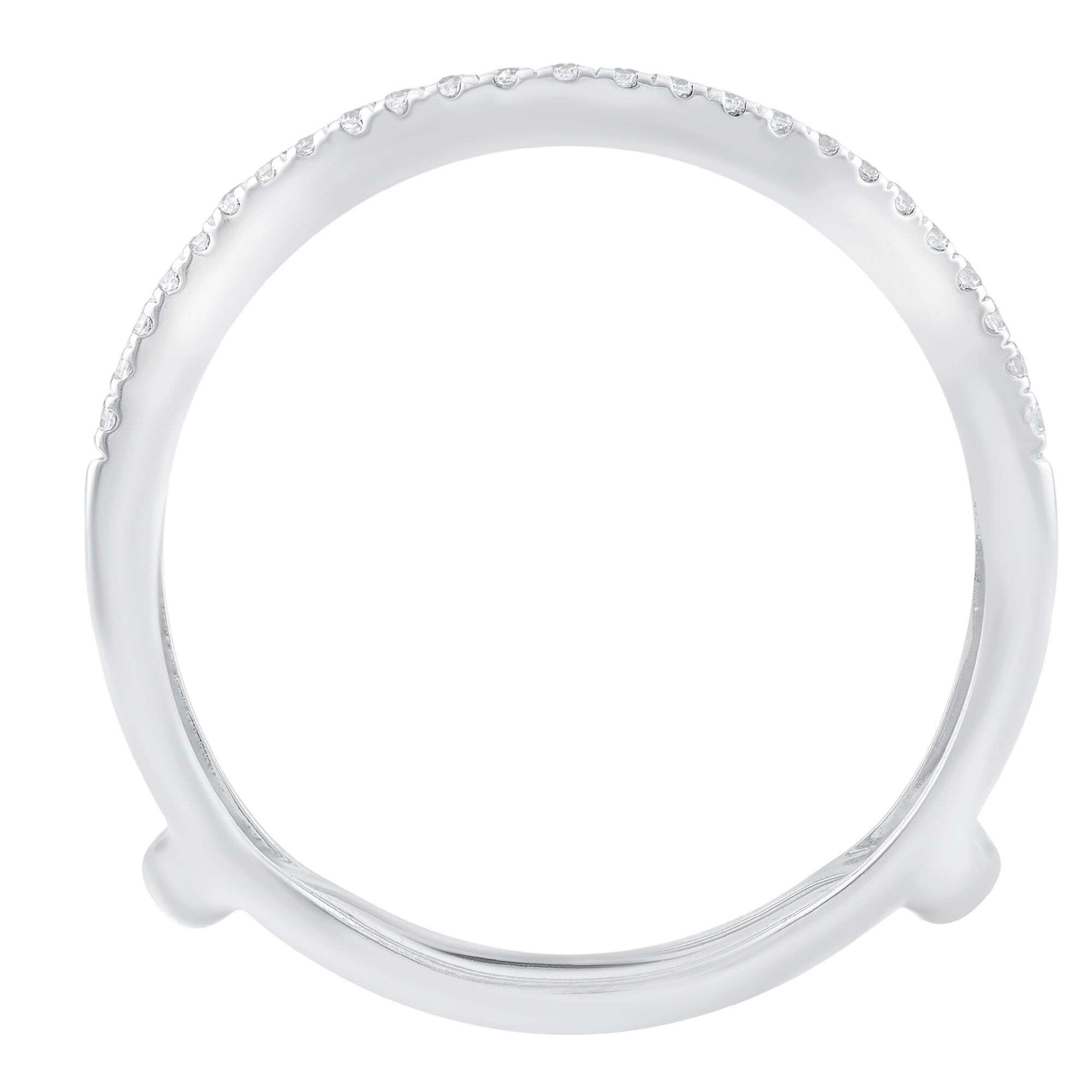 Diamond Contour Ring Insert in 14K White Gold (1 ct. tw.)