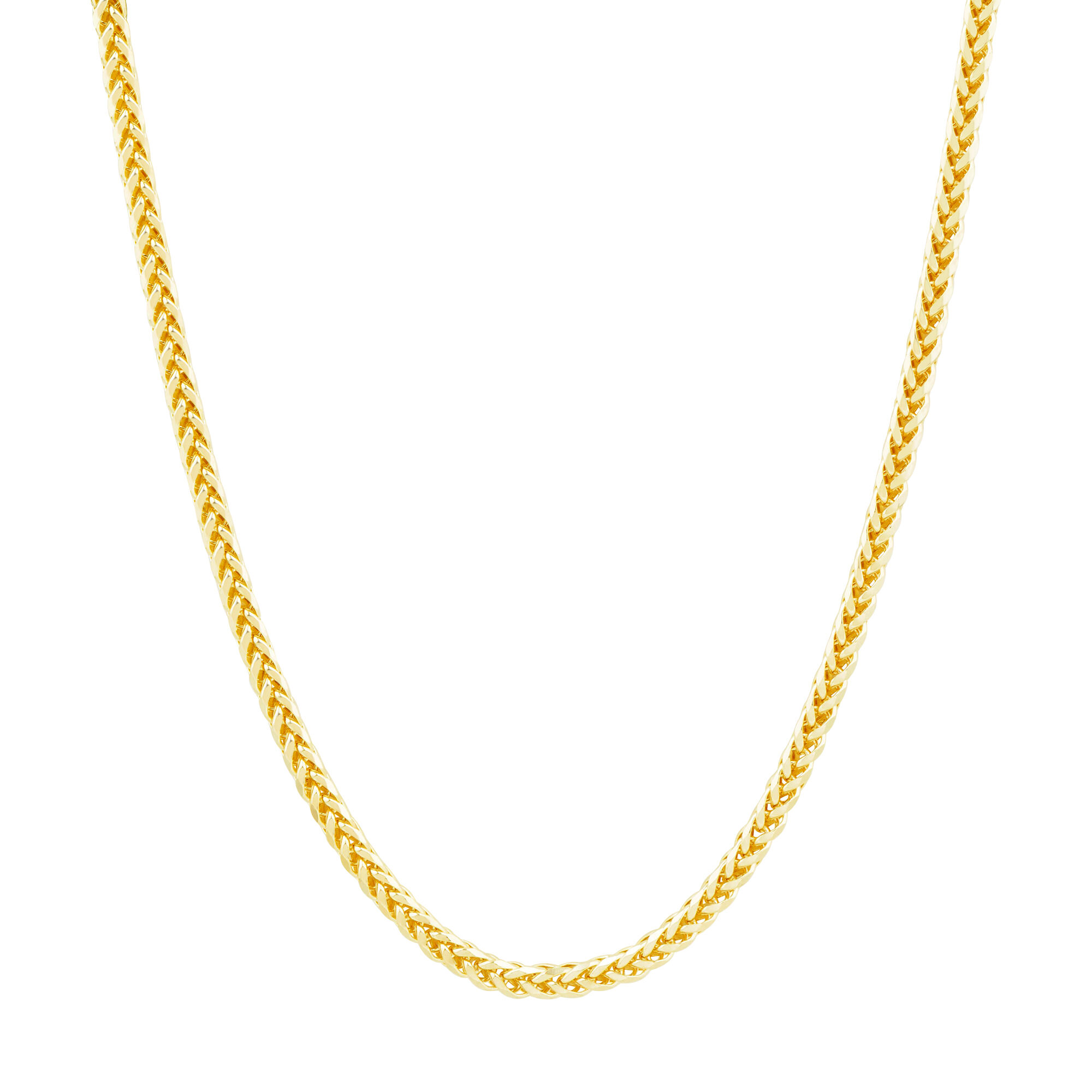Wheat Chain in 14K Yellow Gold, 3MM, 18"