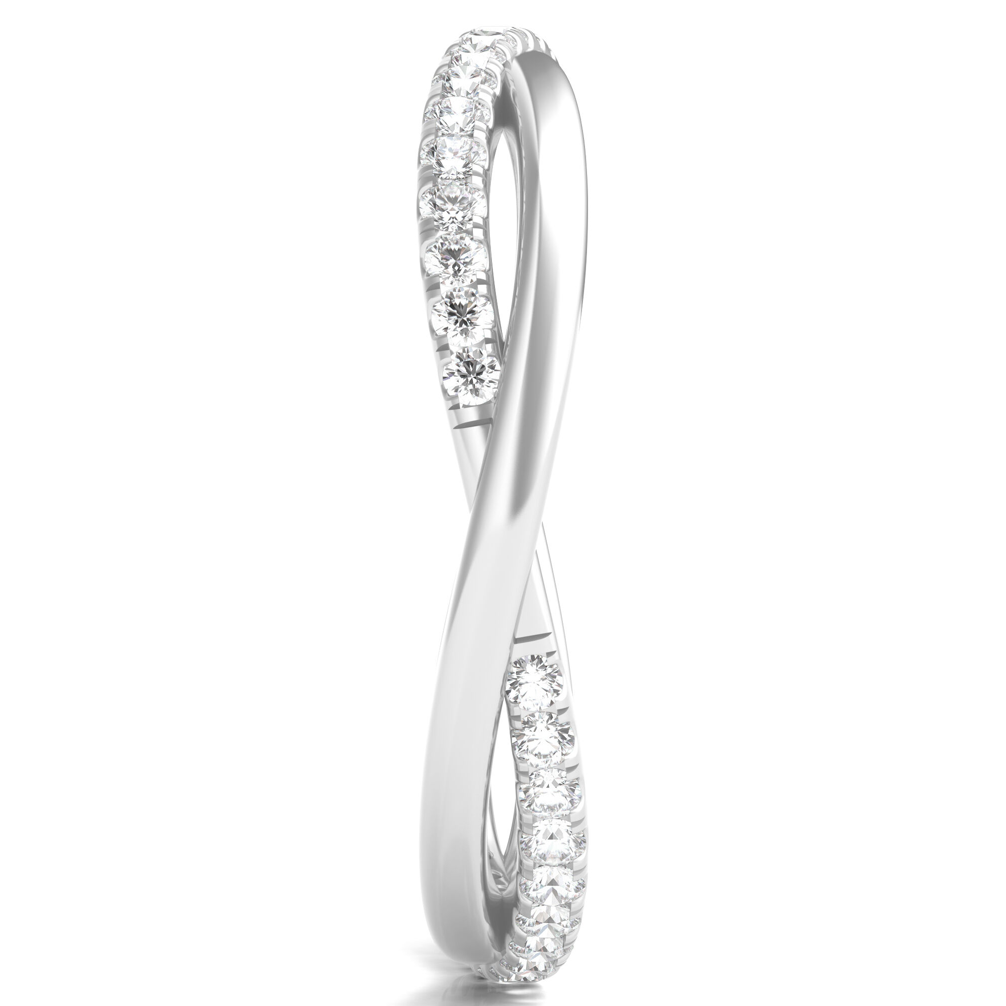 Helzberg Signature Diamond Infinity Twist True Eternity Band