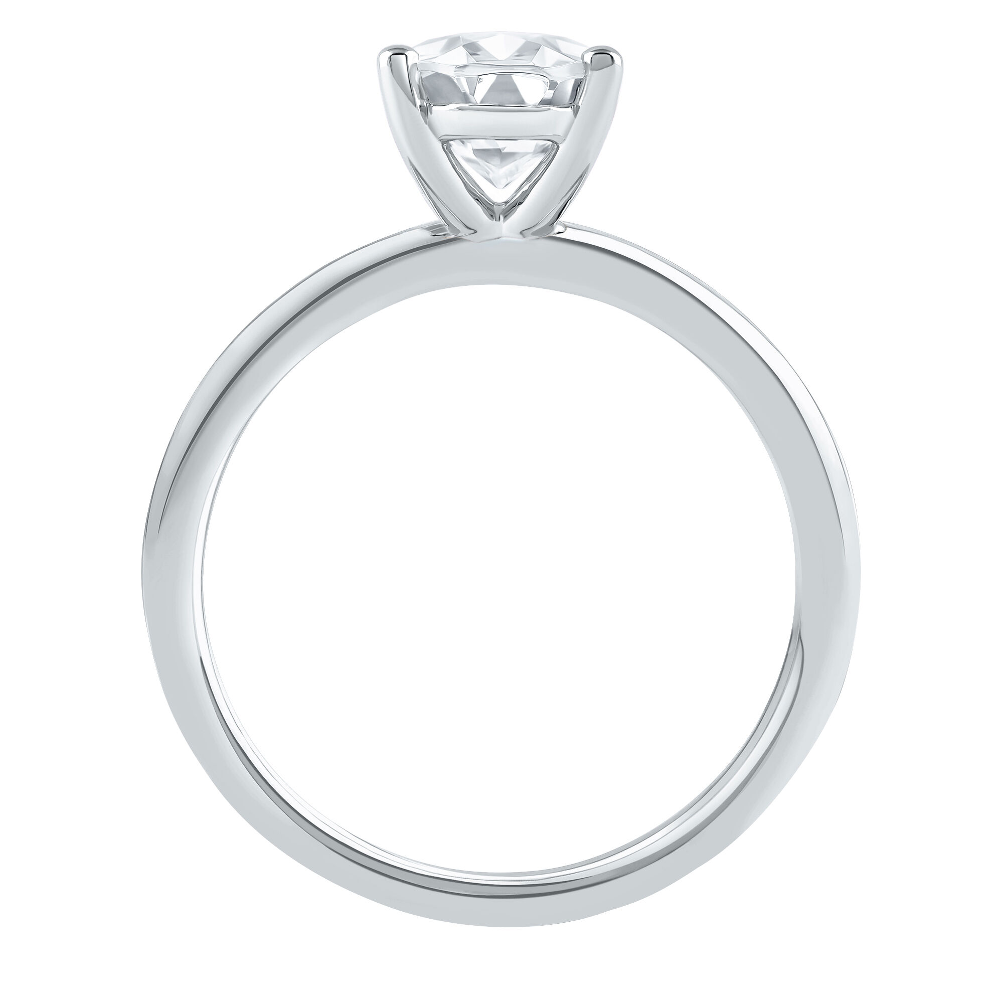 Helzberg Lab Grown Diamonds Lab Grown Diamond Solitaire Oval Engagement ...
