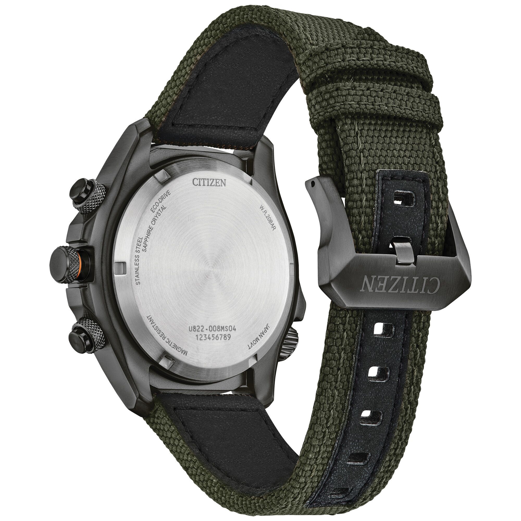 Citizen® Men's Promaster Land U822 Watch in Green Nylon and Stainless ...