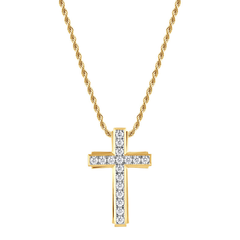 Lab Grown Diamond Cross Pendant