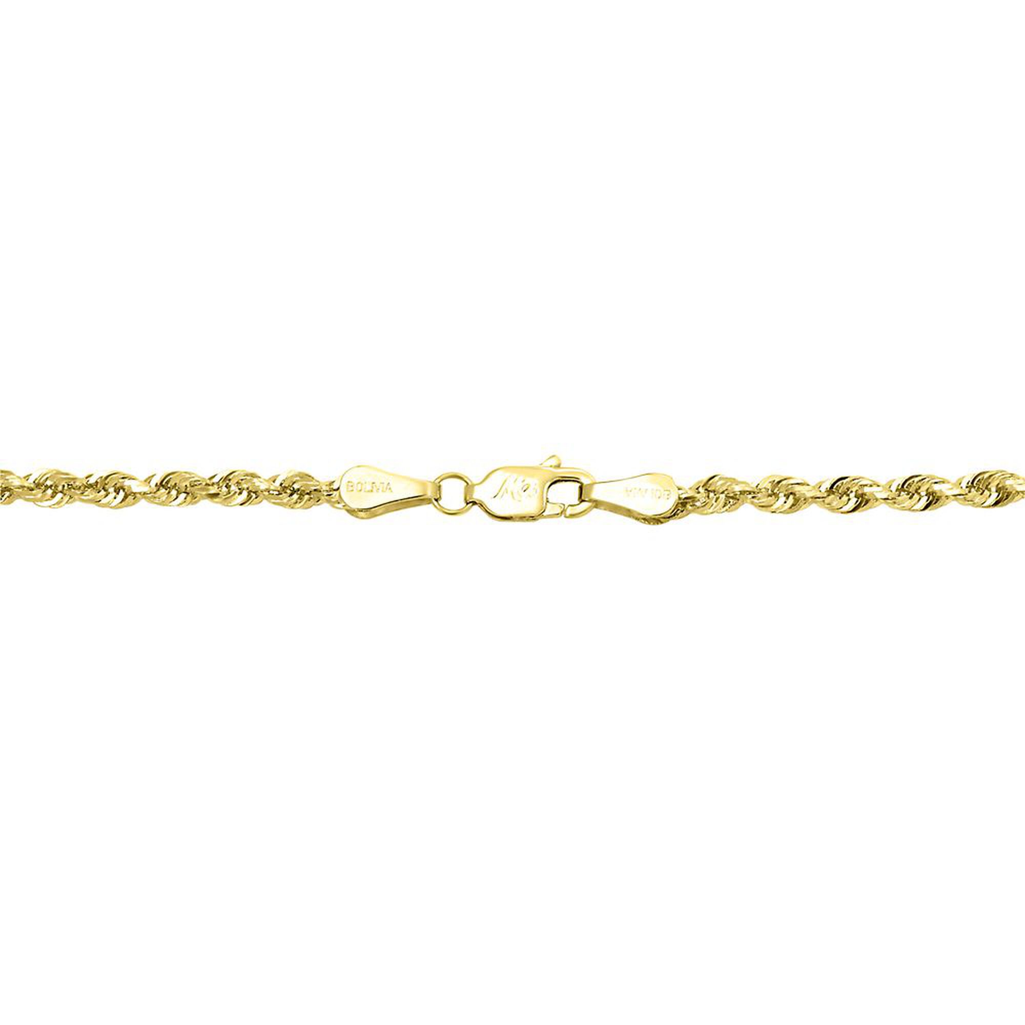 Light Glitter Rope Chain in 14K Gold, 24" | Helzberg Diamonds