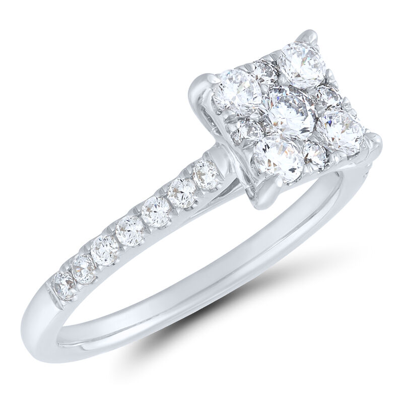Diamond Composite Engagement Ring Set in 10K Gold (1 1/2 ct. tw.)