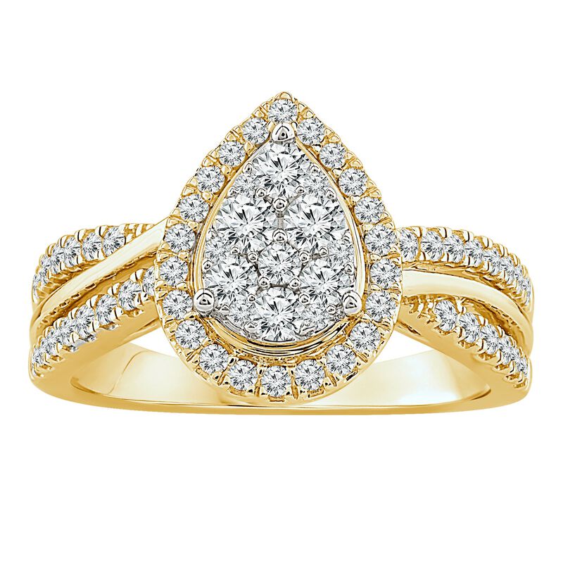 Diamond Composite Engagement Ring in 14K Yellow Gold (3/4 ct. tw.)