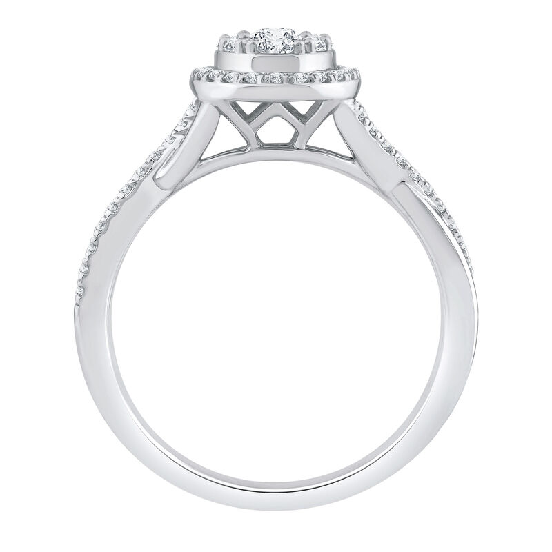 Composite Engagement Ring in 14K White Gold (1/2 ct. tw.)