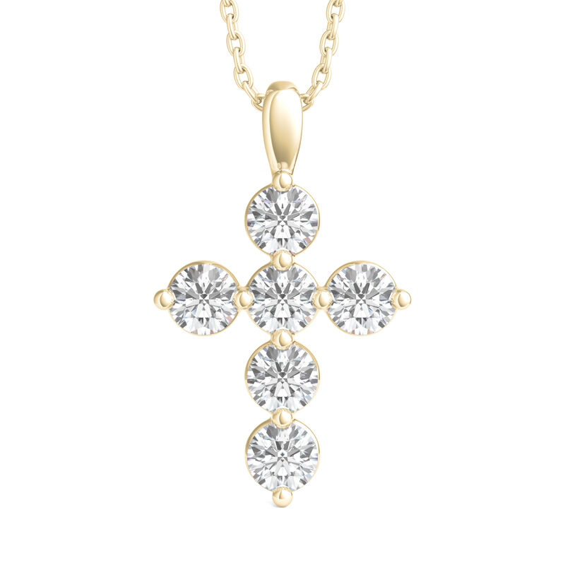 Lab Grown Diamond Cross Pendant