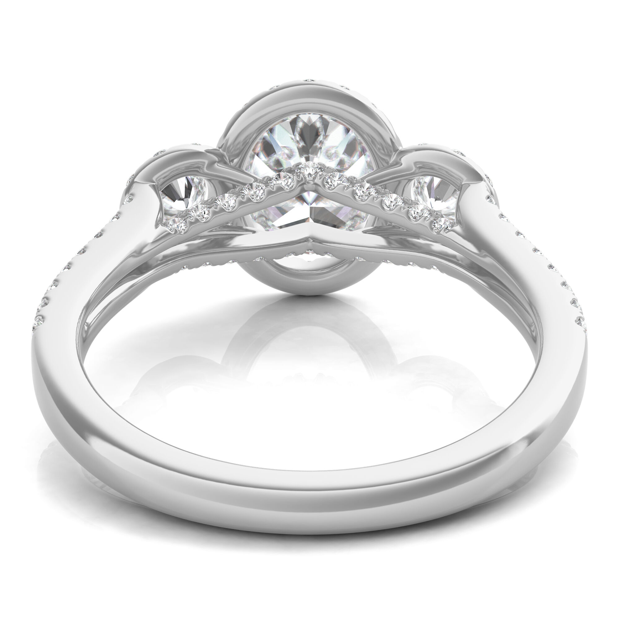 Helzberg Lab Grown Diamonds Lab Grown Diamond Oval-Shaped Engagement Ring