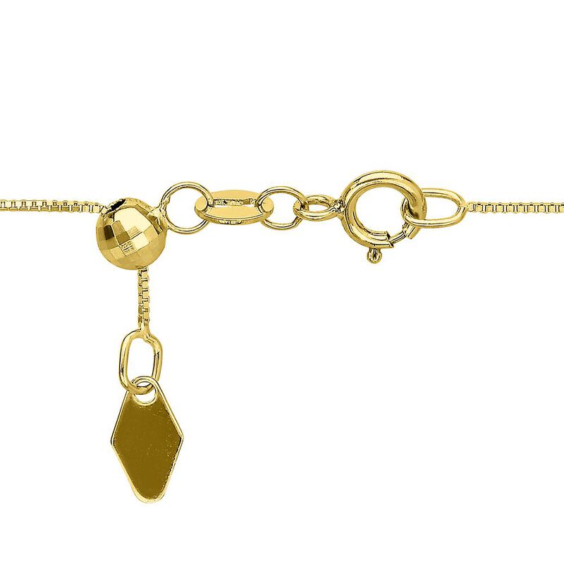 Adjustable Box Chain in 14K Gold, 20" | Helzberg Diamonds