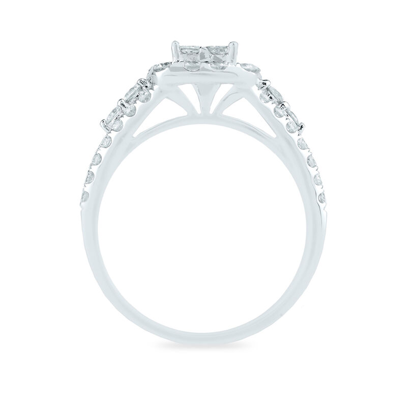 Diamond Composite Engagement Ring in 14K White Gold (1 1/4 ct. tw.)