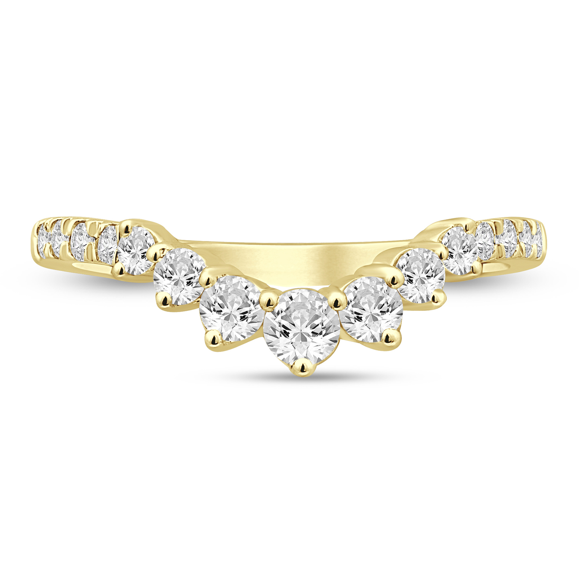 Helzberg Lab Grown Diamonds Lab Grown Diamond Contour Band