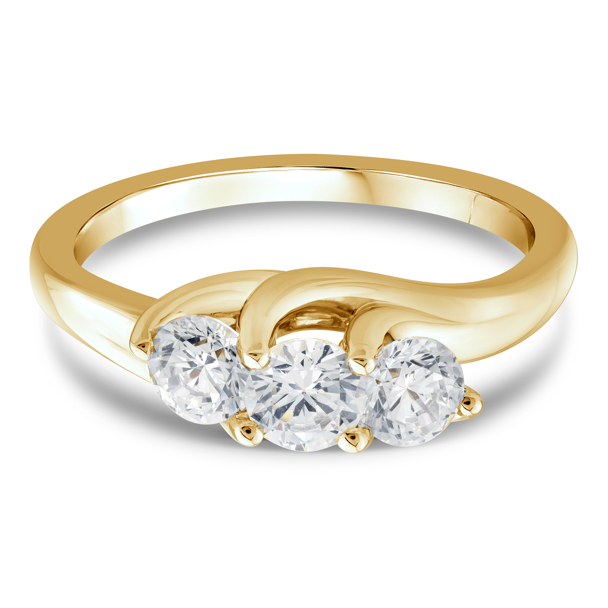 Lab Grown Diamond Engagement Ring in 10K Gold