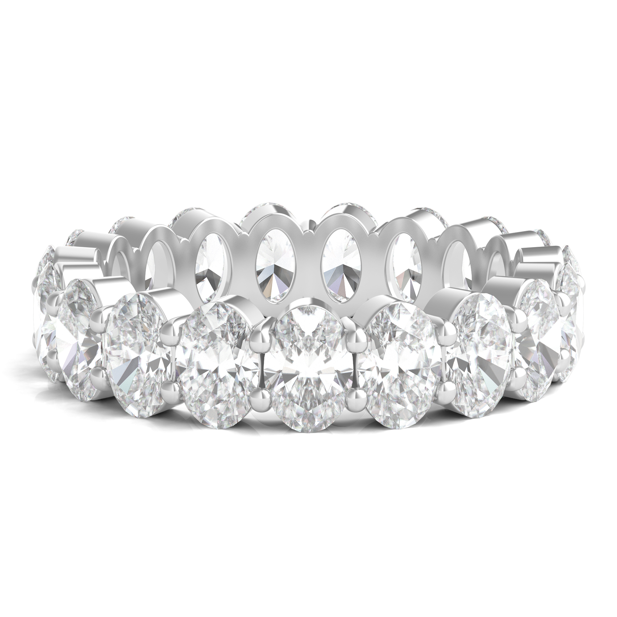 Helzberg Lab Grown Diamonds Lab Grown Oval Diamond Eternity Band