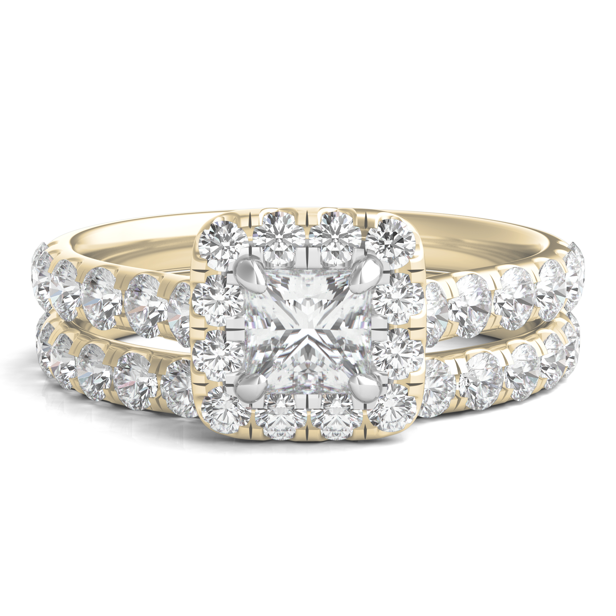 Diamond Bridal Set in 14K Gold