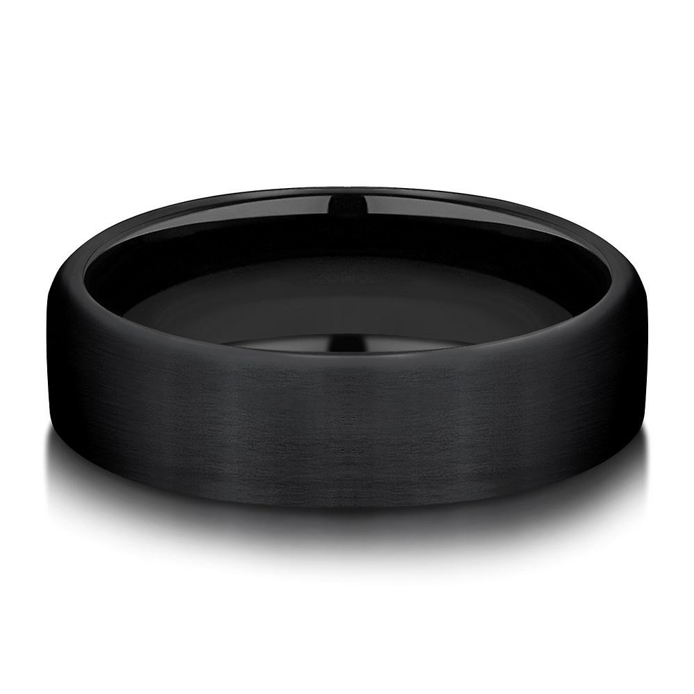 Men's Band in Black Titanium, 6.5 MM | Helzberg Diamonds