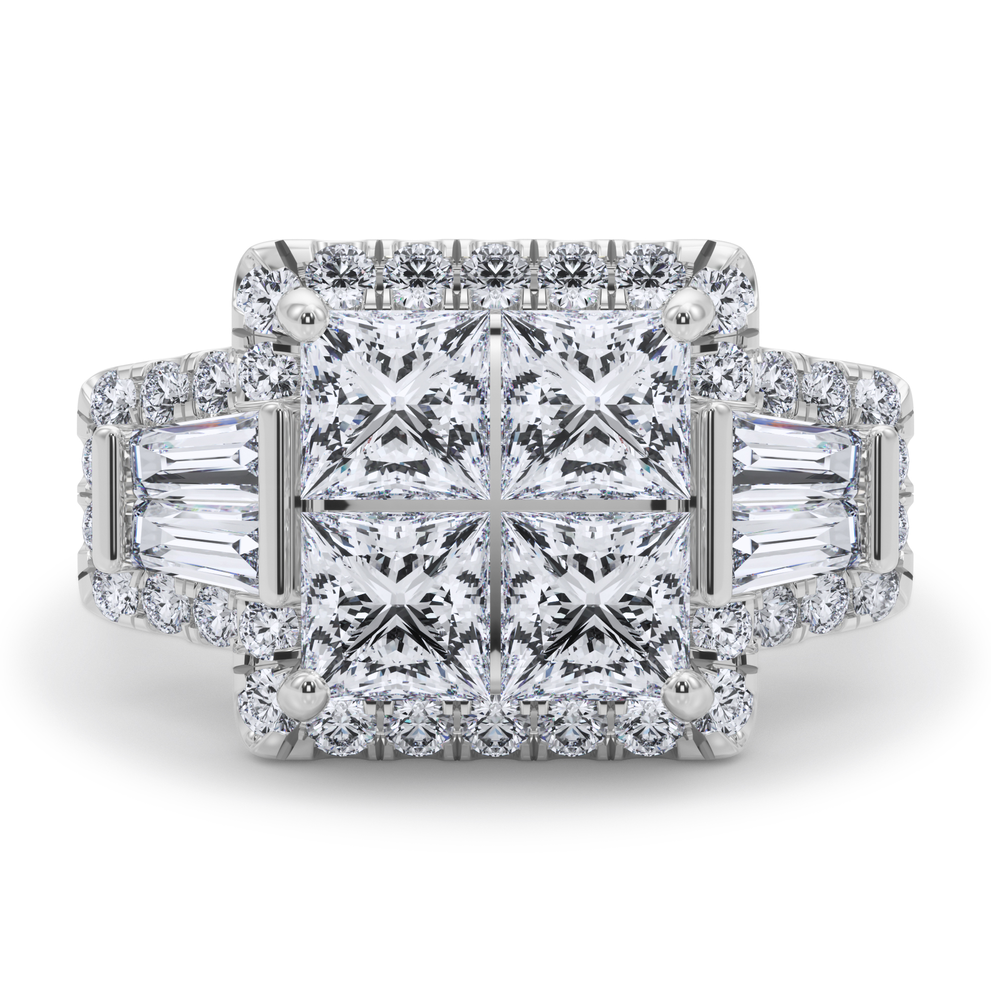 Lab Grown Diamond Composite Engagement Ring