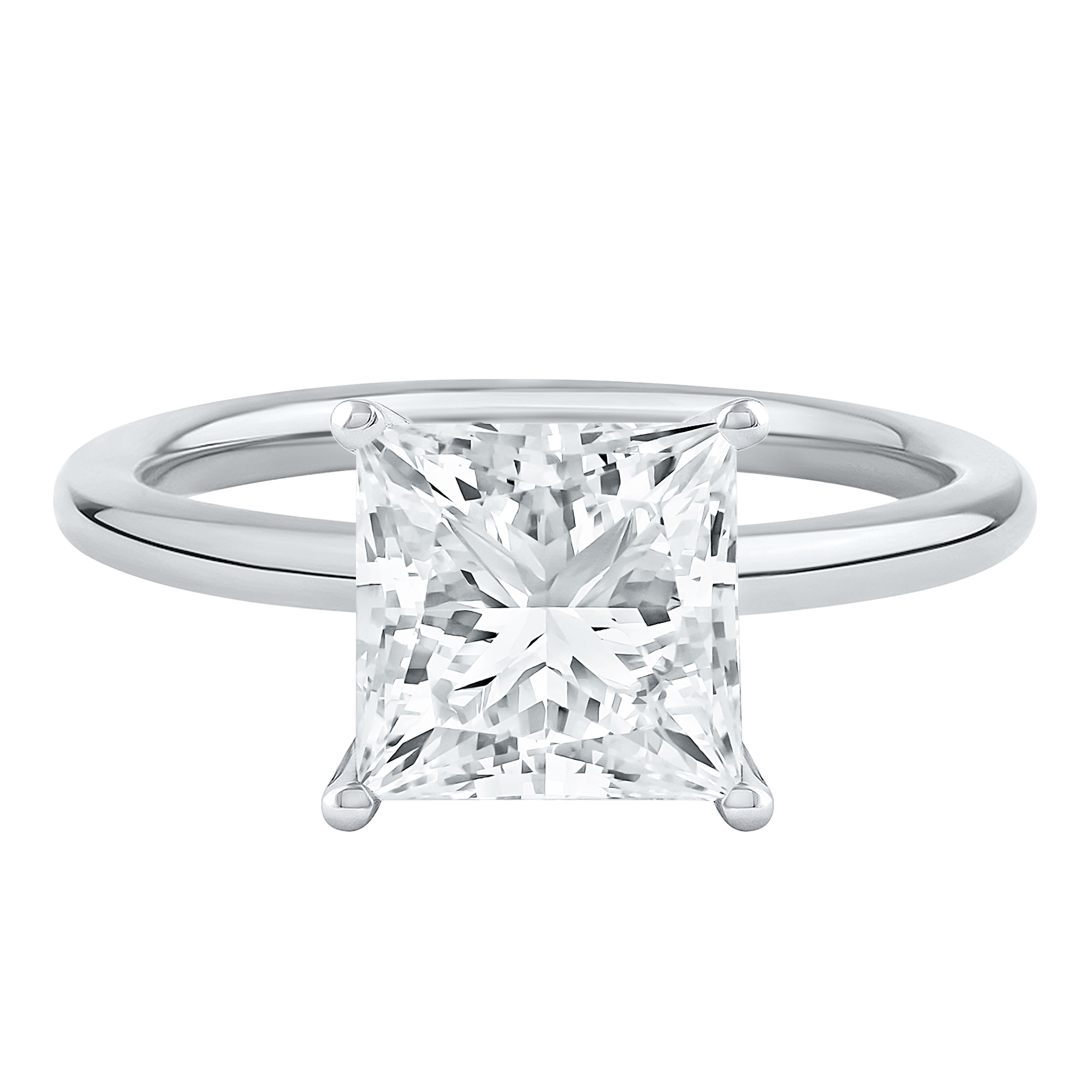 Lab Grown Diamond Princess-Cut Solitaire
